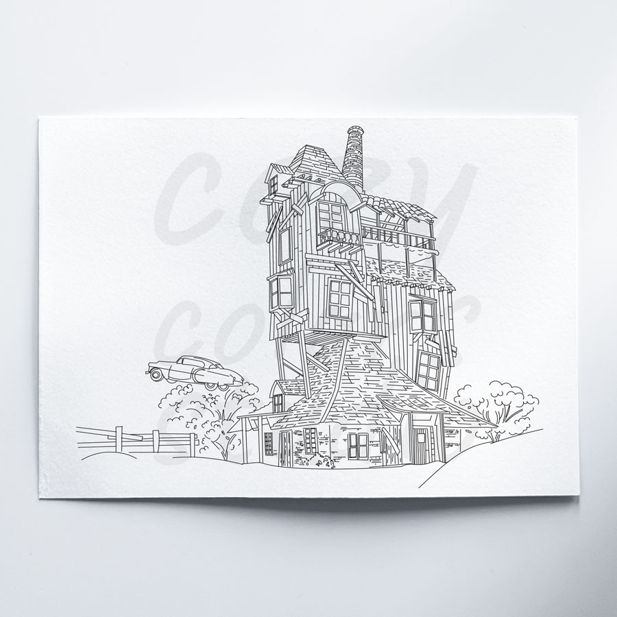 The Burrow Printable Coloring Page